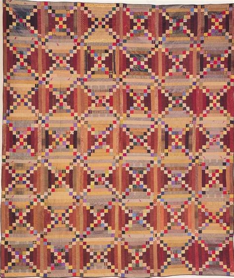 Bordered Nine Patch Quilt 1840 New Jersey