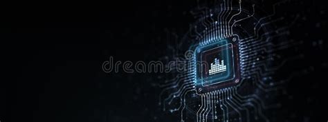 Analysis Systematic Data Evaluation Illustrated On A Processor Stock Illustration Illustration