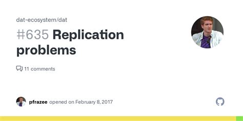 Replication Problems · Issue 635 · Dat Ecosystemdat · Github