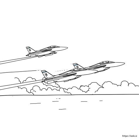 Kolorowanki Blue Angels Do Druku