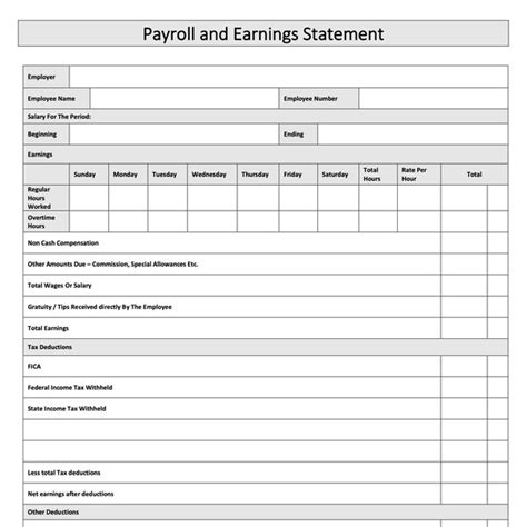 Employee Statement Form Etsy