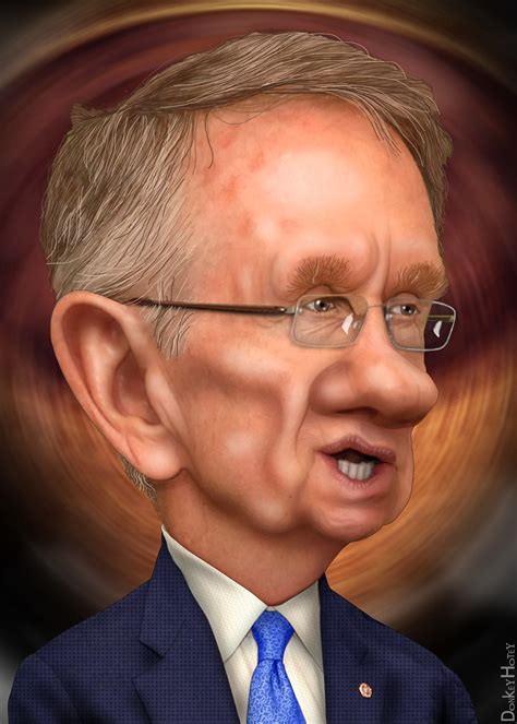 Harry Reid Caricature