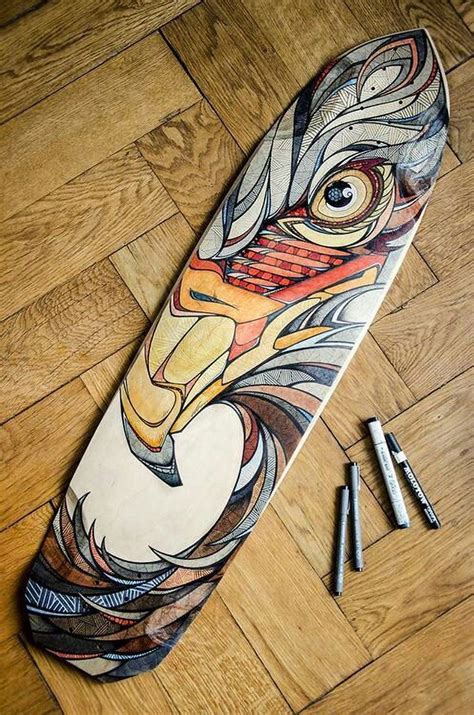 Daily Design Inspiration No 04 Longboard Art Skateboard Deck Art
