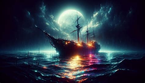 The Rusty Ship Premium Ai Generated Image