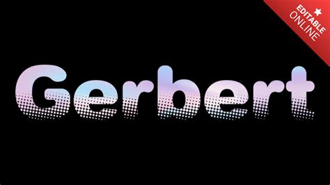 Gerbert Fashion Text Effect Generator
