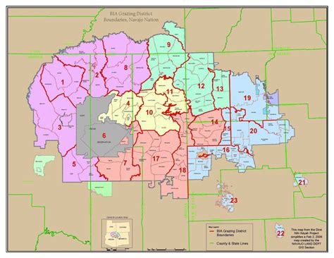 Administrative Boundaries Diné Nihi Kéyah Project Navajo Nation