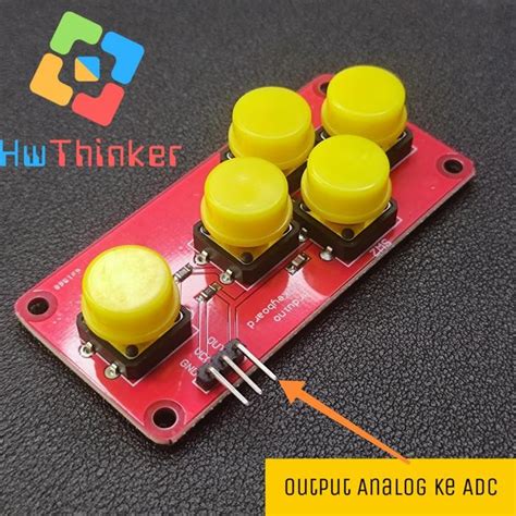 Jual Keyboard Joystick Tactile Switch Push Button 5 Tombol Output