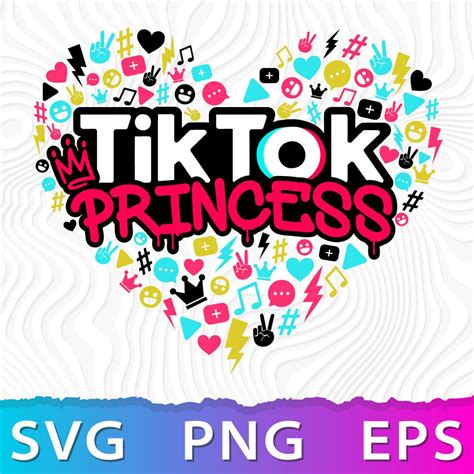 Tiktok Princess Svg Tiktok Princess Printable Tiktok Princess Svg
