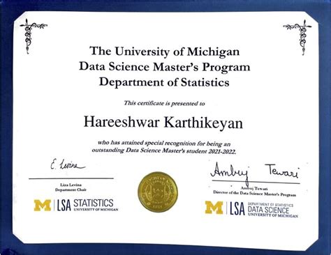 Hareeshwar Karthikeyan On Linkedin Datascience Statistics Gradschool University Michigan