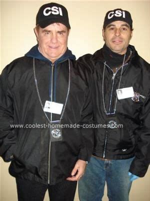 Coolest Homemade Csi Costume Cop Party Detective Costume Black Top Hat