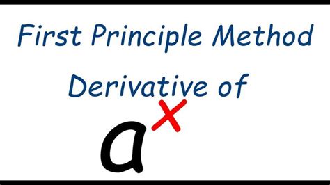 Derivative Of A Power X Using First Principle Method ‎kamaldheeriya