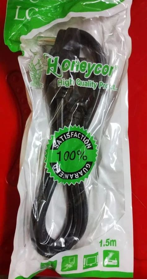 Pvc 3 Pin Laptop Power Cord Honeycom At ₹ 405piece In Mumbai Id