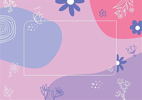 Floral Frame For Writing With Hearts And Leaves Vector Flat Beauty