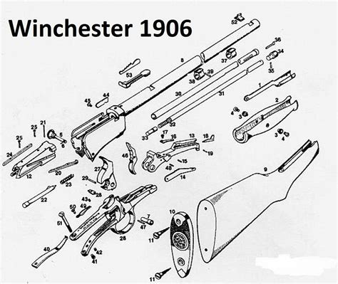Winchester Model 1906 Logo Butt Plate Also Fits Models 36 And Thumb