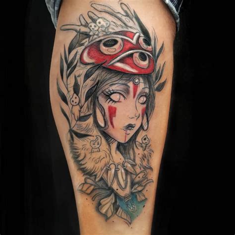 70 Amazing Princess Mononoke Tattoo Designs You Need To See