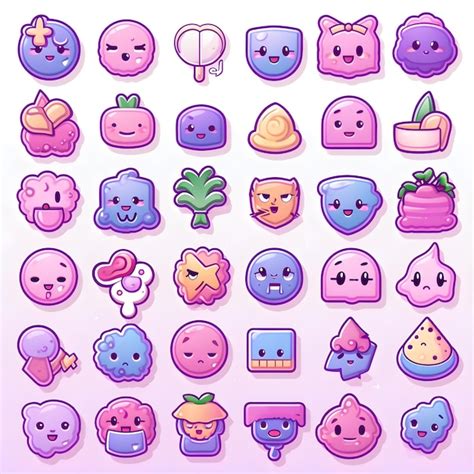 Cute Crazy Colorful And Vivid Emoticons And Emojis Mass Ai Artwork