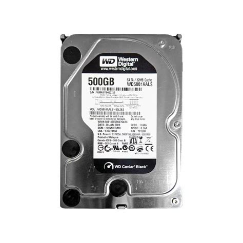 WD5001AALS-00L3B2 Western Digital Caviar Black 500GB Hard Drive