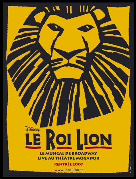 Le Roi Lion Show Lion King Broadway Lion King Musical Lion King Poster