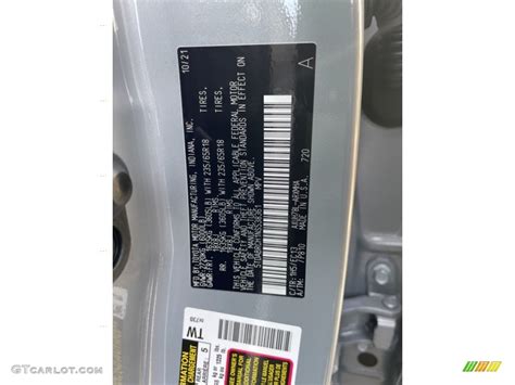 2022 Highlander Color Code 1h5 For Moondust Photo 143179909