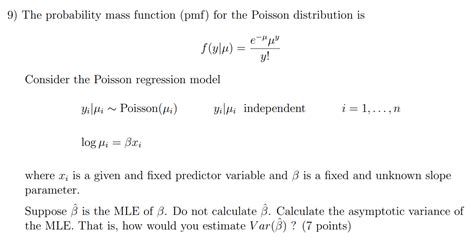 Solved 9 The Probability Mass Function Pmf For The