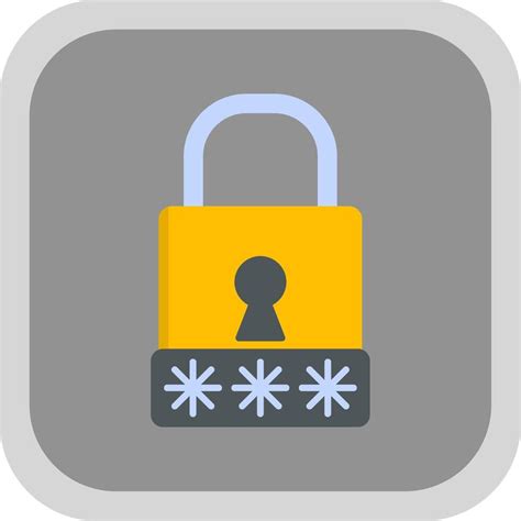 Passcode Flat Round Corner Icon 43021667 Vector Art At Vecteezy