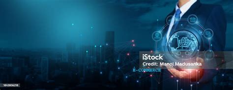 Businessman Analyzing Ecommerce Growth And Company Performance