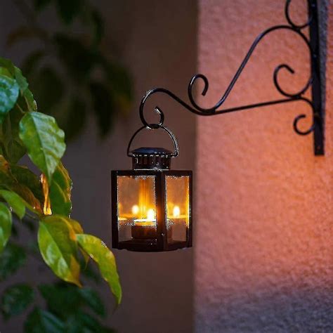 2024 6pcs Black Lanterns For Candles Garden Lanterns Vintage Style Hanging Small Lanterns For