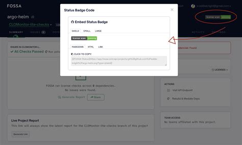 Add License Scan Badge To The Readme · Issue 1562 · Argoprojargo Helm · Github