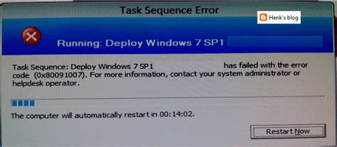 Henks Blog Multicast Error 0x80091007 During Deployment