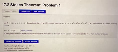 solved 17 3 divergence theorem problem 7 previous problem