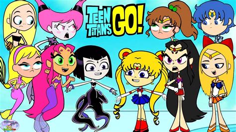 Teen Titans Go Vs Sailor Moon Mermaids And Friends Cartoon Character