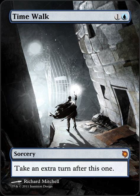 Time Walk Magic The Gathering Mtg Altered Art Mtg Art