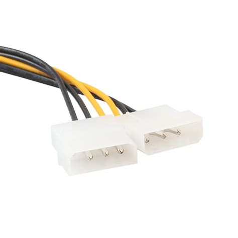 Dual Pin To Pin PCI E Express Converter Adapter Power Cable Wire PCI E Express Converter