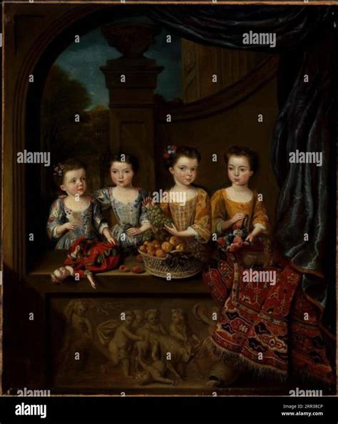 The Daughters Of Sir Matthew Decker Bart 1718 By Jan De Meyer Stock