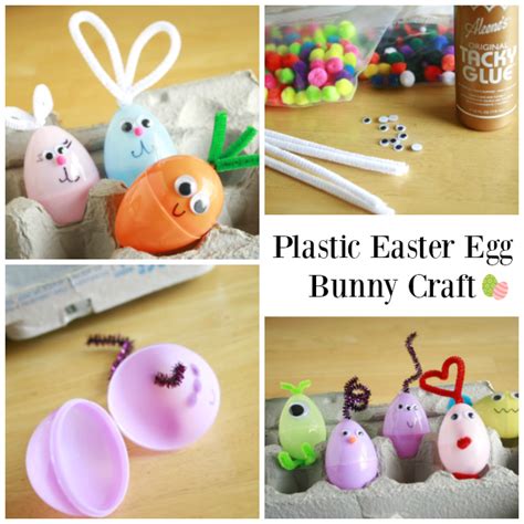 Plastic Easter Egg Bunny Craft Make And Takes