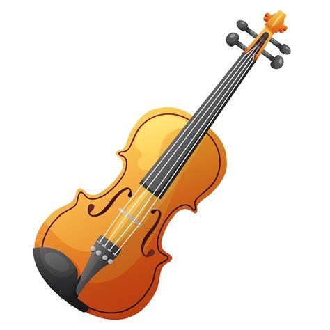 Premium Vector Classical Wooden Violin Or Viola Musical Instrument