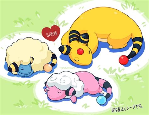 Ampharos Mareep And Flaaffy Pokemon Drawn By Tansho Danbooru