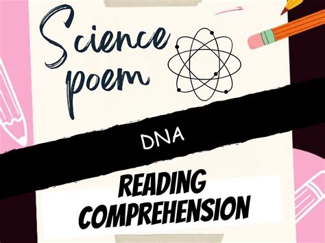 Dna Poem Reading Comprehension Questions Worksheet Teaching Resources