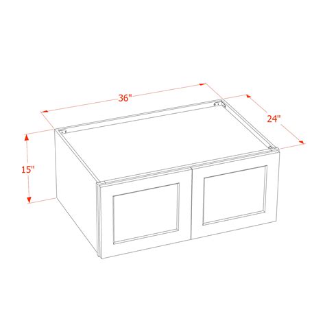 Tw W361524 Creamy White Shaker 36w X 15h X 24d 2 Doors Standard Br