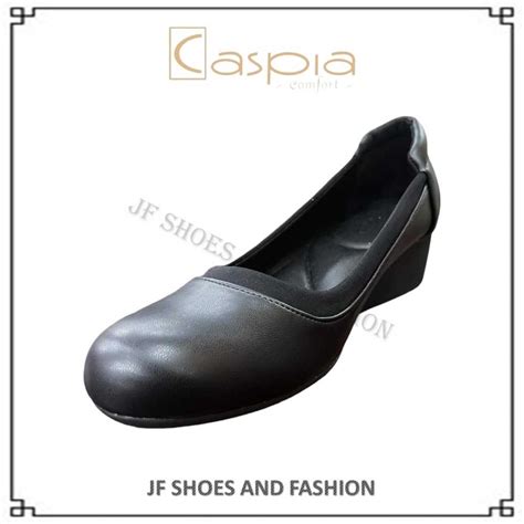 Caspia Lady Office Wear Comfort Slip On Heels Cw 385 Kasut Kerja Pejat Hospital Service Selesa