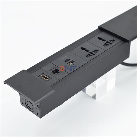 Factory End Office Hidden Plug Recessed Power Strip Desktop Sockets
