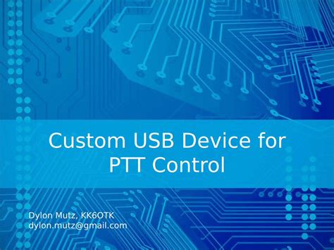 pdf custom usb device for ptt control wp 10 2017
