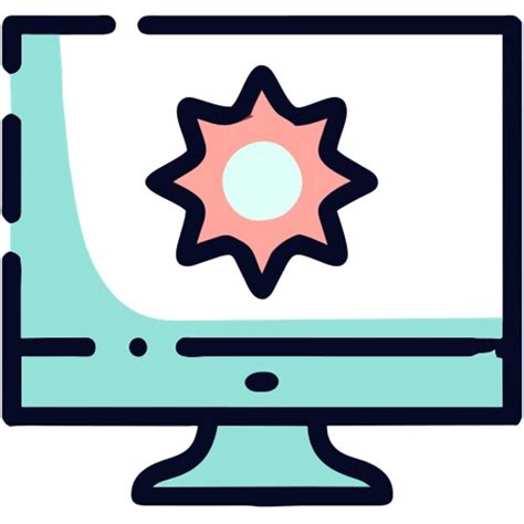 Premium Vector Computwe Icon Broken Line