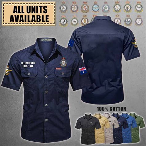 87 Sqn 87 Squadron Raafcotton Cargo Shirts Proud Nation