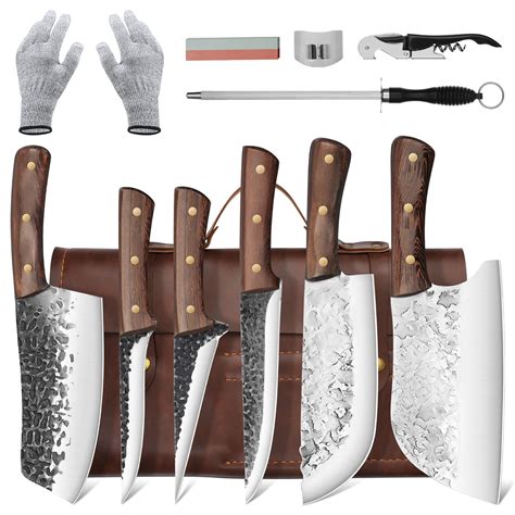 Dragon Riot Chef Butcher Knife Set For Meat Cutting With