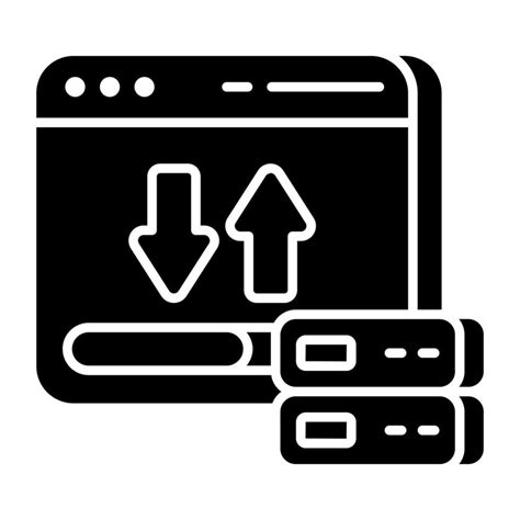 Conceptual Solid Design Icon Of Web Synchronization 23647293 Vector Art