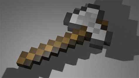 Minecraft Axe Free Vr Ar Low Poly 3d Model Cgtrader