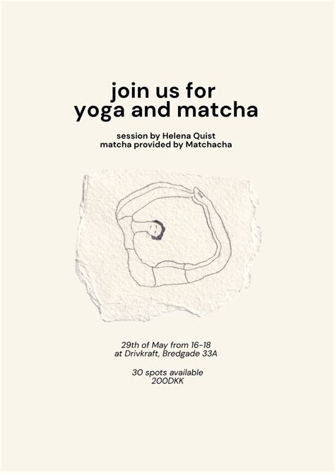 Yoga And Matcha Helena Quist X Matchacha