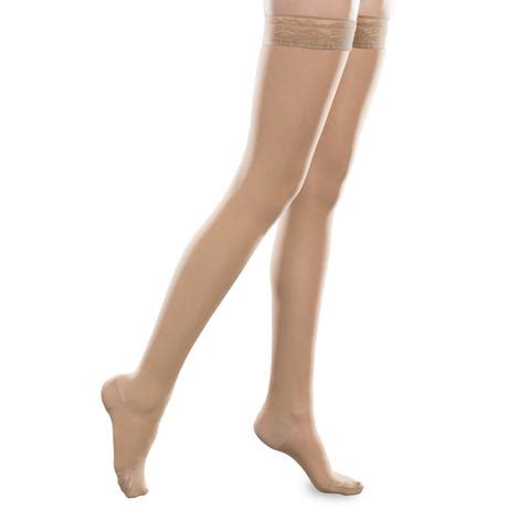 Therafirm 15 20 Mmhg Medium Support Thigh High Closed And Open Toe