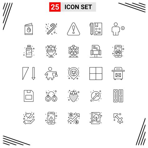 Editable Vector Line Pack Of 25 Simple Lines Of Electricity Avatar